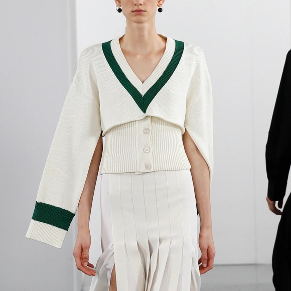Ports 1961 | Sweaters | Ports 961 Ss 218 Deconstructed Tennis Cropped ...